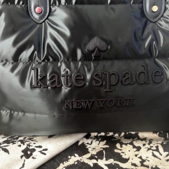 kate spade | Bags | Kate Spade Puffer Black Tote | Poshmark